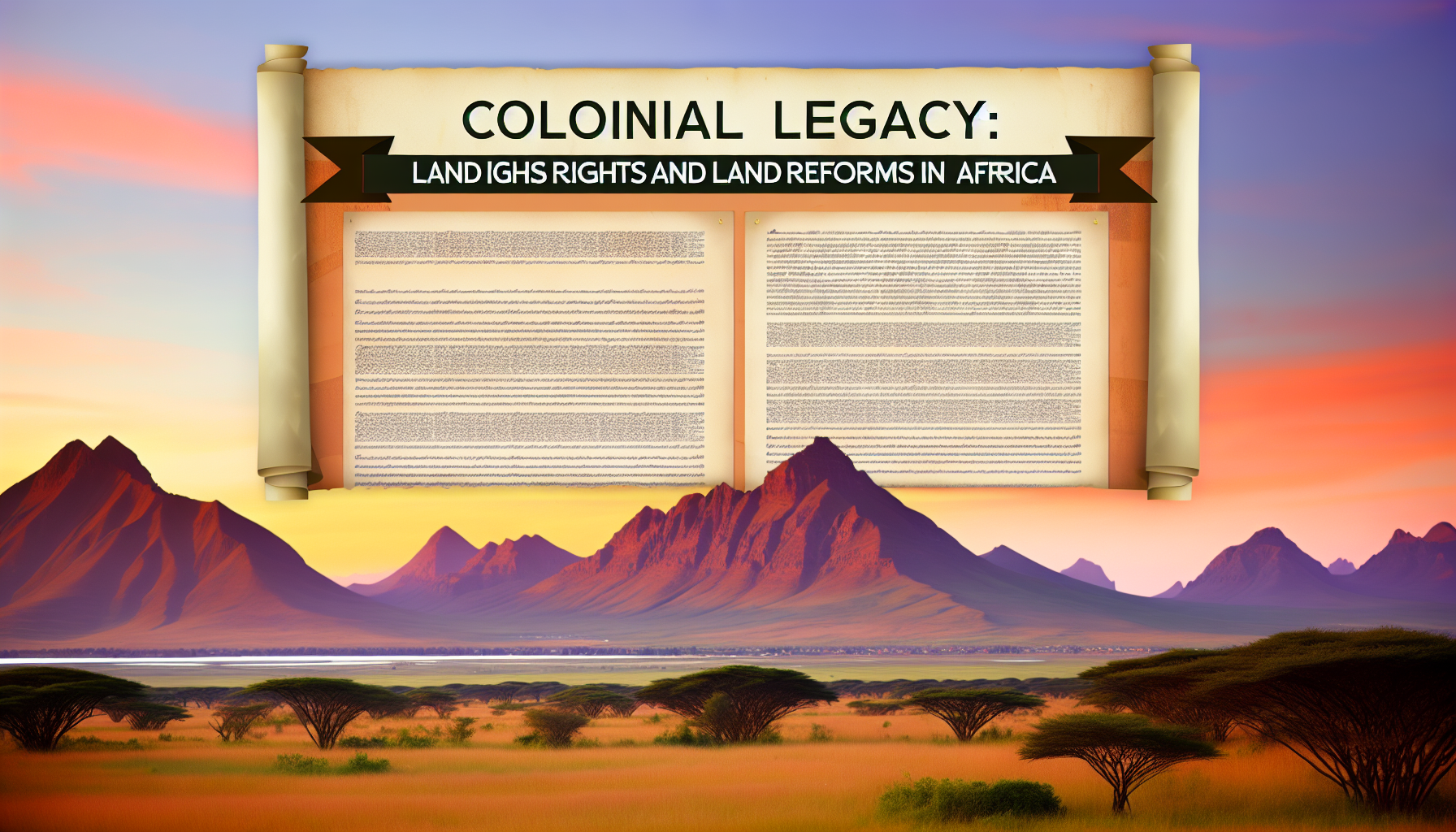 Colonial Legacy: Land Rights and Land Reforms in Africa