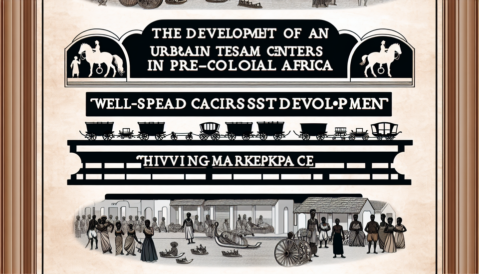 The Development of Urban Centers in Pre-Colonial Africa